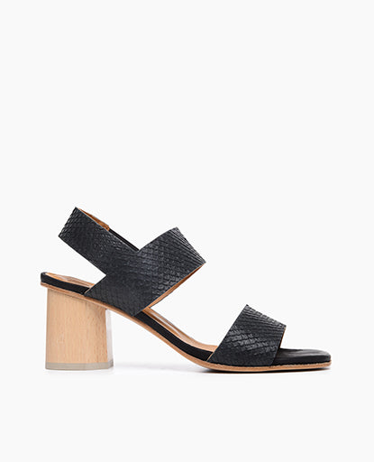 Coclico Bird Heel, Black | Coclico